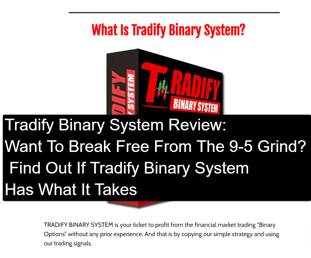 Tradify Binary System Review: Want To Break Free From The 9-5 Grind ...