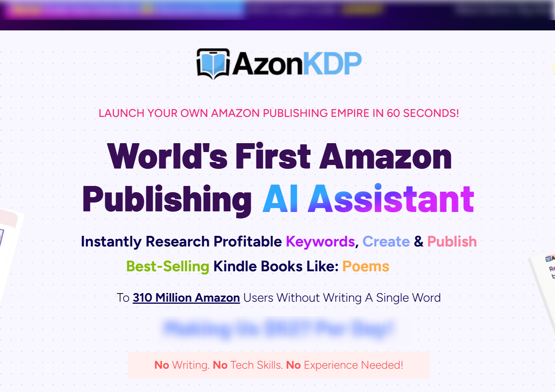 AzonKDP Overview: The AI Assistant For Amazon Publishing. Instantly ...